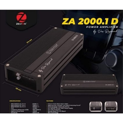 Jual power amplifier zevox za 2000.1d monoblock by vox research ...
