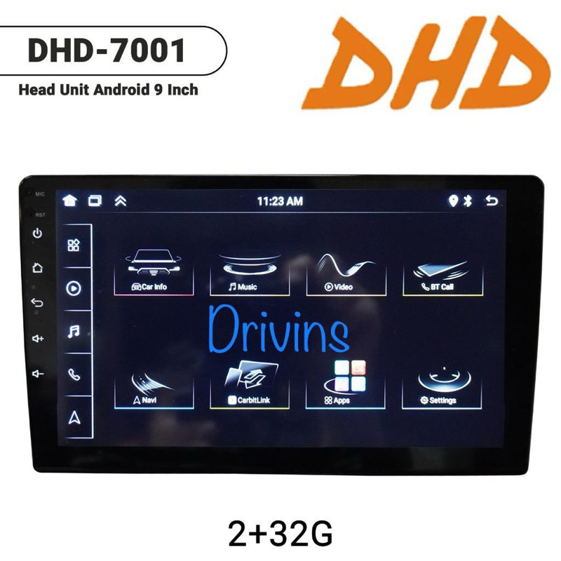Jual Head Unit Double Din Android Dhd-7001 9” / 10” Inch Ram 2+32GB ...