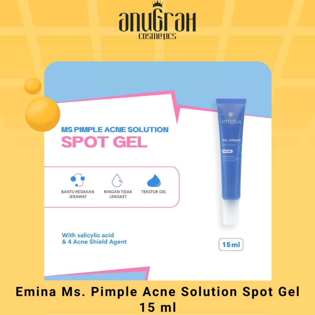 Jual Emina Ms. Pimple Acne Solution Spot Gel 15 ml | Shopee Indonesia