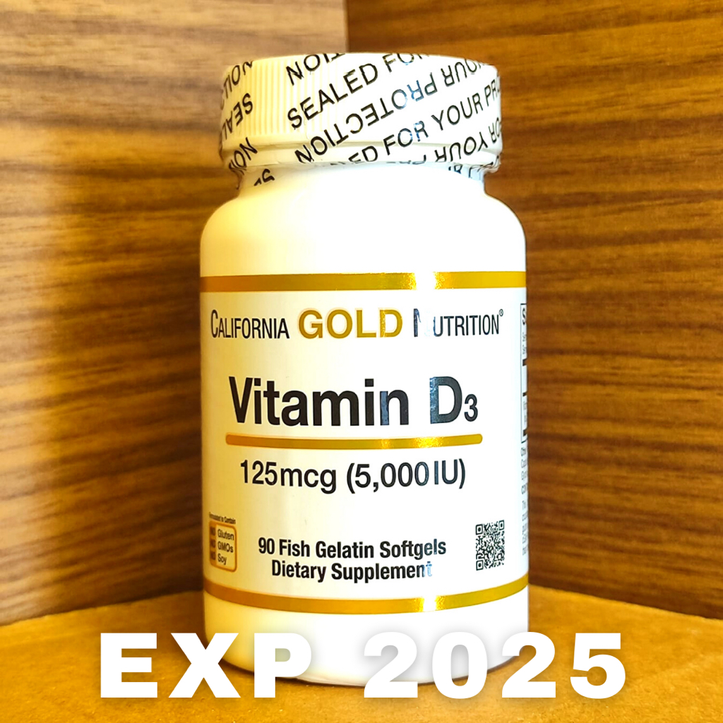 Jual California Gold Nutrition Vitamin D3 5000 IU isi 90 / 360 Fish ...