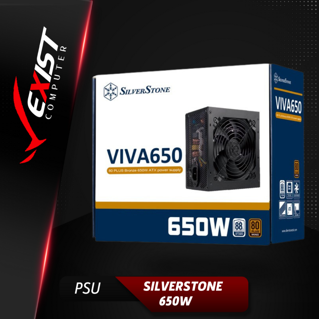 Jual PSU SILVERSTONE VIVA 650W 80+ Bronze VA-650B _ Power Supply 650 ...