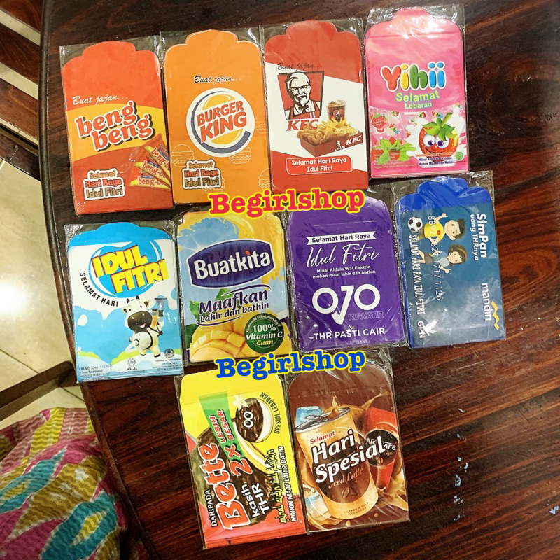 Jual AMPLOP LEBARAN SNACK LUCU MEDIUM 2025 (isi 10pcs/pack) - part 7 ...