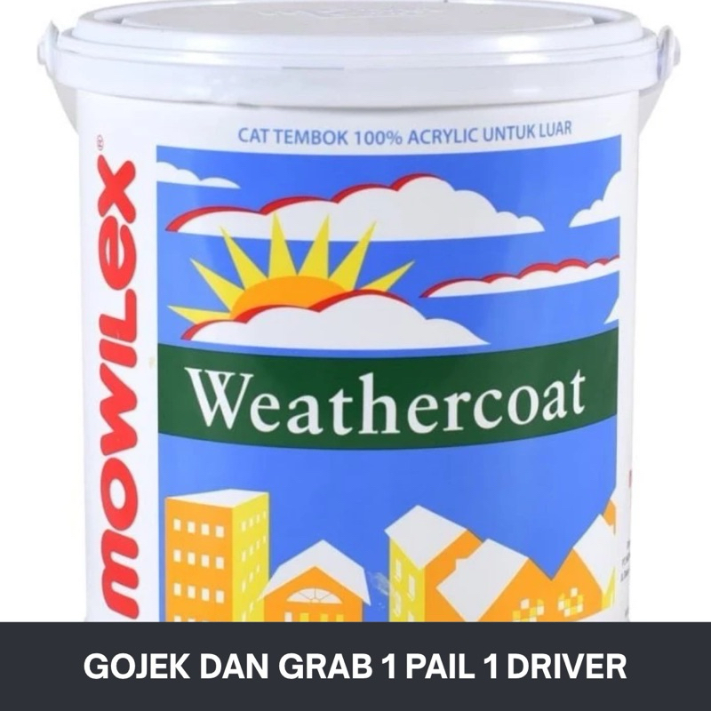 Jual Cat Tembok Exterior Mowilex Weathercoat 20 Liter White W 1501