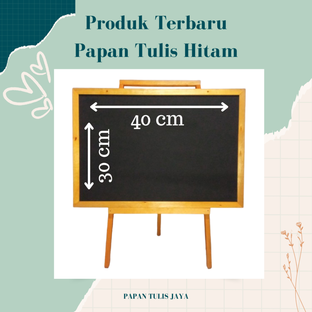 Jual PAPAN TULIS KAPUR WARNA HITAM UKURAN 30X40 | Shopee Indonesia