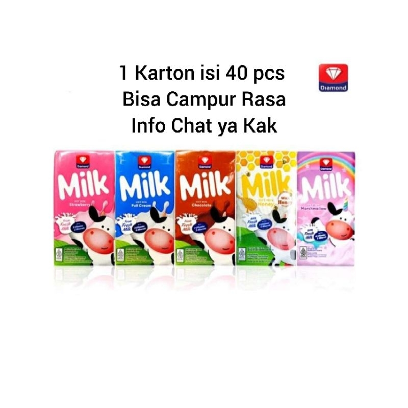 Jual DIAMOND Susu UHT 125 ml | Shopee Indonesia