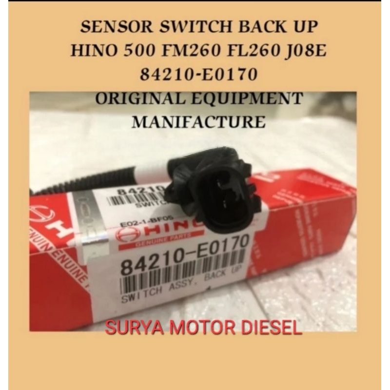 Jual SWITCH BACK UP HINO 500 FM260 FL260 JO8E 84210-E0170 SWITCH SUB ...