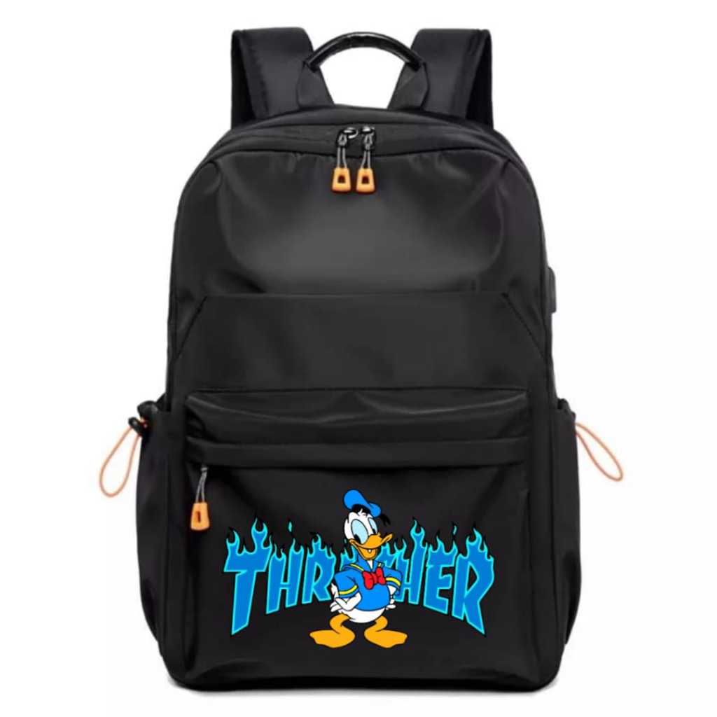 Jual Daisuke Apparel Tas ransel Pria backpack Thrasher donal duck tas ...