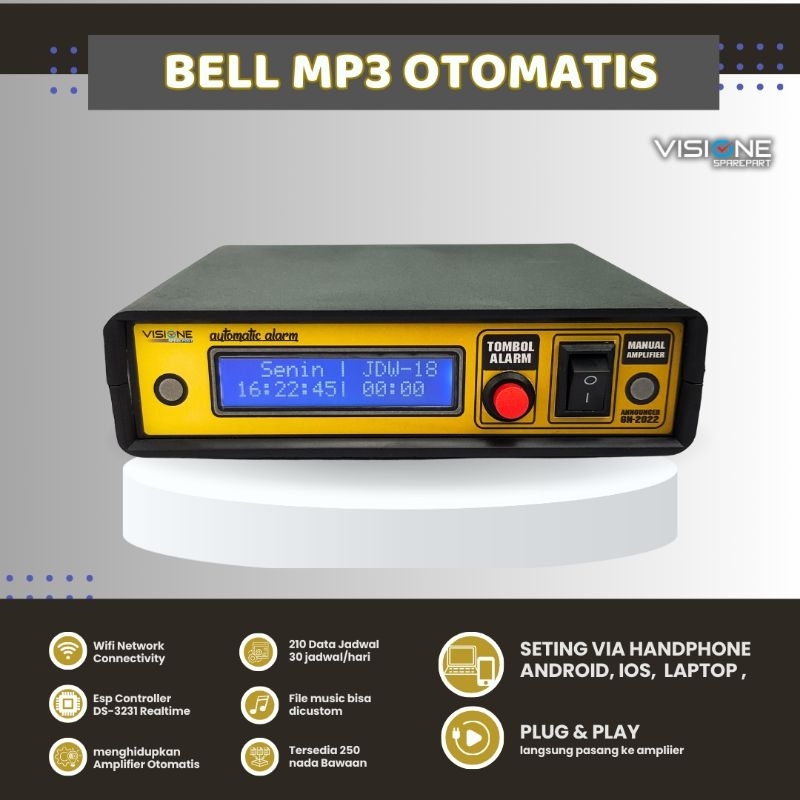 Jual BEL SEKOLAH otomatis BEL KANTOR otomatis BEL PABRIK otomatis ALARM ...