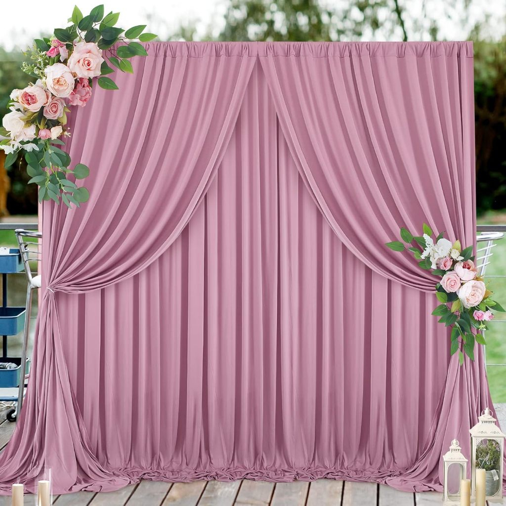 Jual Backdrop Dekorasi Pesta Wedding Lamaran Ulang Tahun Kain Filamin ...
