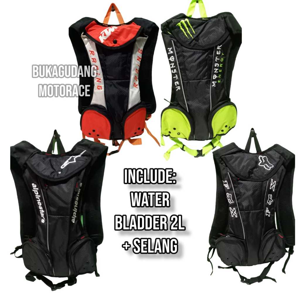 Jual Tas Punggung Hydrobag Slim Adventure Cross Include Water Bladder + Selang Minum Ransel ...