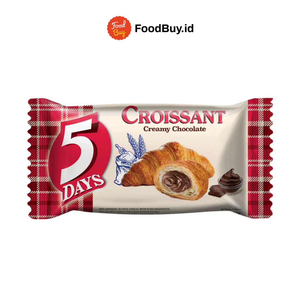 Jual 5 Days Croissant Creamy Chocolate 60 gr | Shopee Indonesia