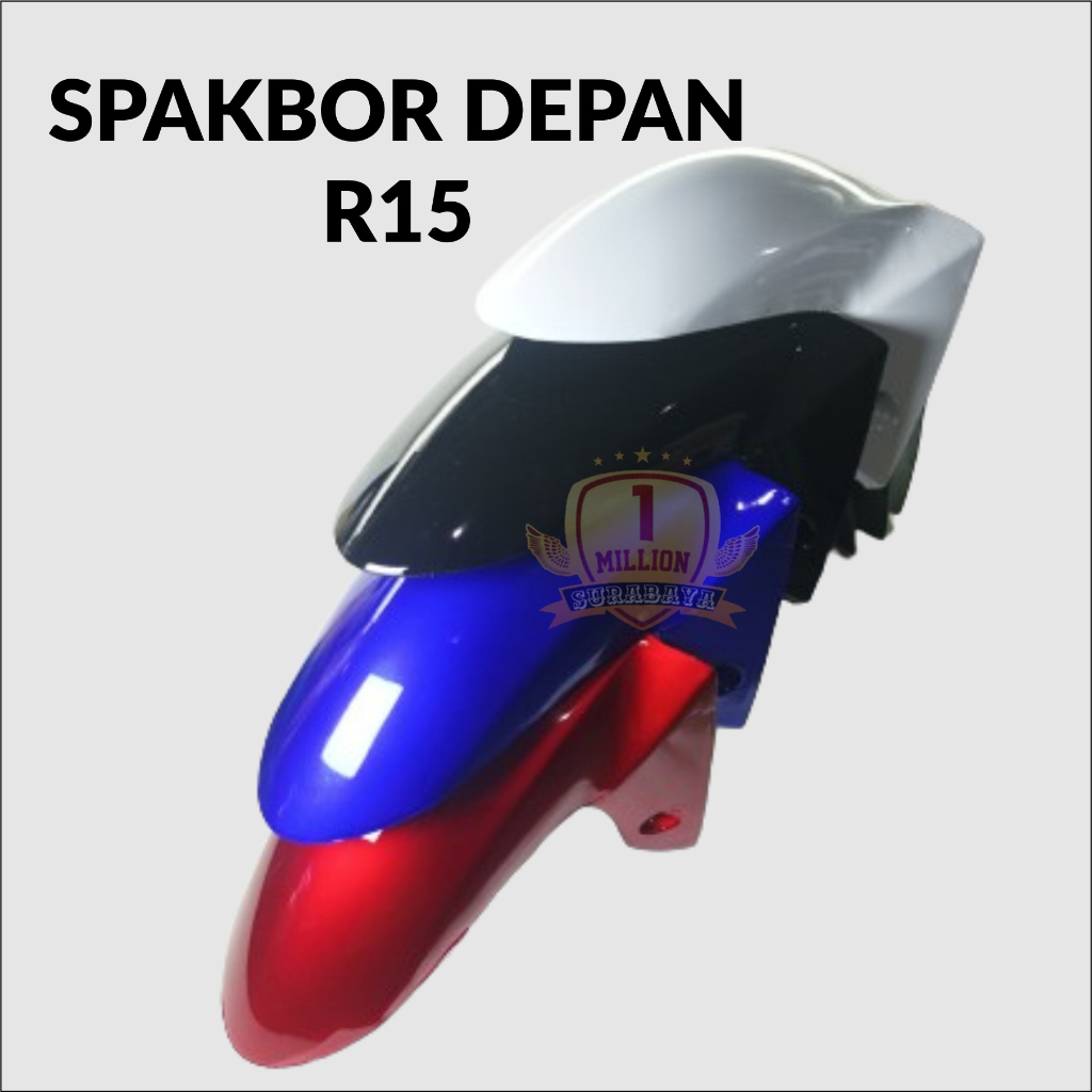 Jual SLEBOR DEPAN R15 MERAH HITAM PUTIH BIRU BAHAN TEBAL MERK YAMANO ...