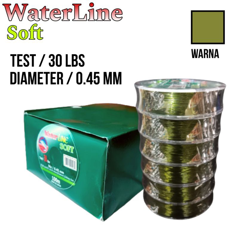 Jual Nelon Waterline Soft Golden Fish isi 100m Conecting Senar Pancing ...