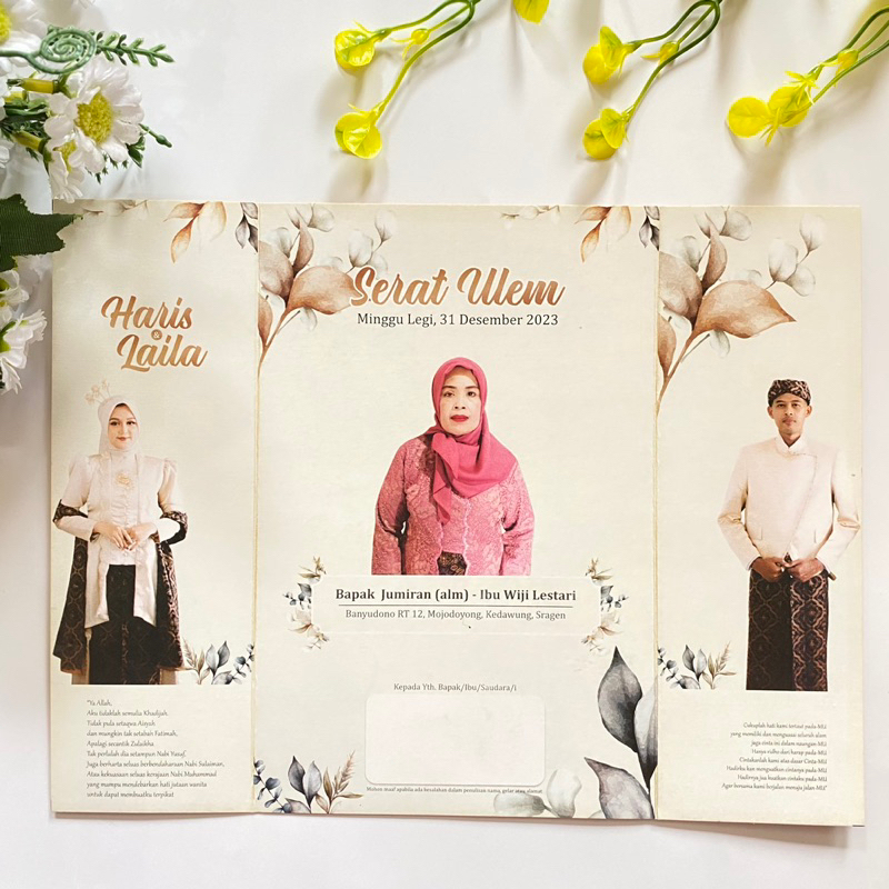 Jual UNDANGAN NIKAH/UNDANGAN PERNIKAHAN/UNDANGAN TASYAKURAN/UNDANGAN ...