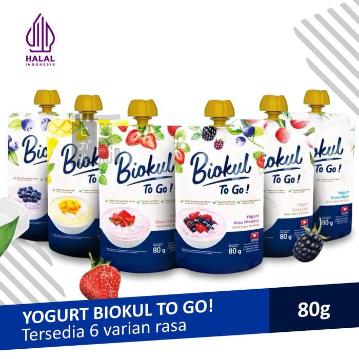 Jual BISA MIX 2 RASA Diamond yogurt biokul to go kemasan pouch 80 gr ...