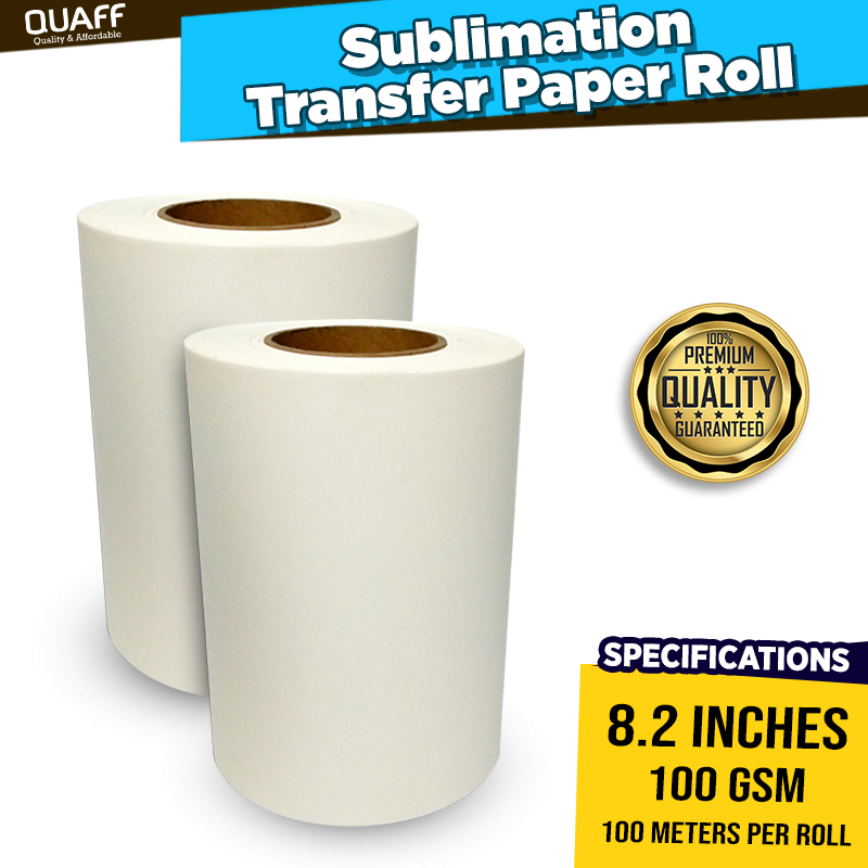 Jual Kertas Roll Sublime Paper 100GSM (0.21M*100M）QUAFF Sublimation ...
