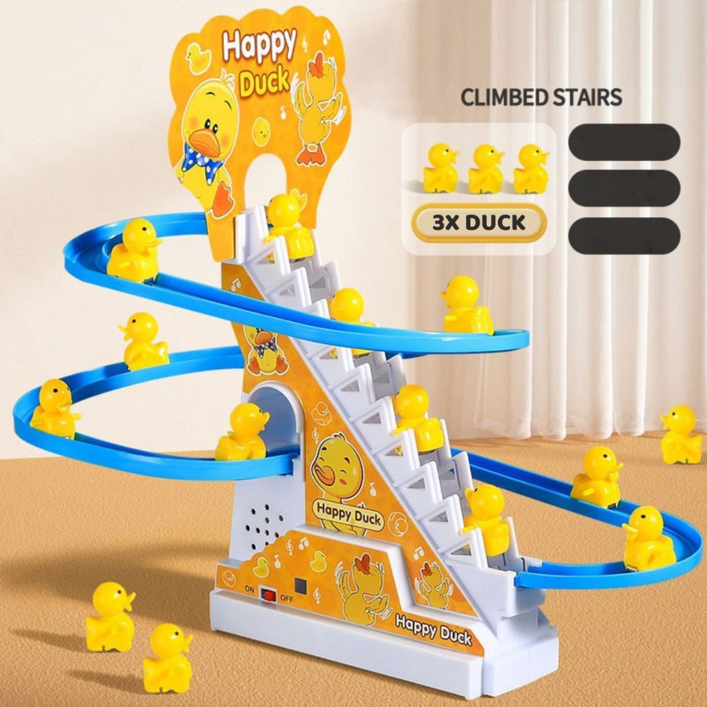 Jual BAS Mainan Anak Track Tangga Seluncur Bebek Mini Naik Tangga ...