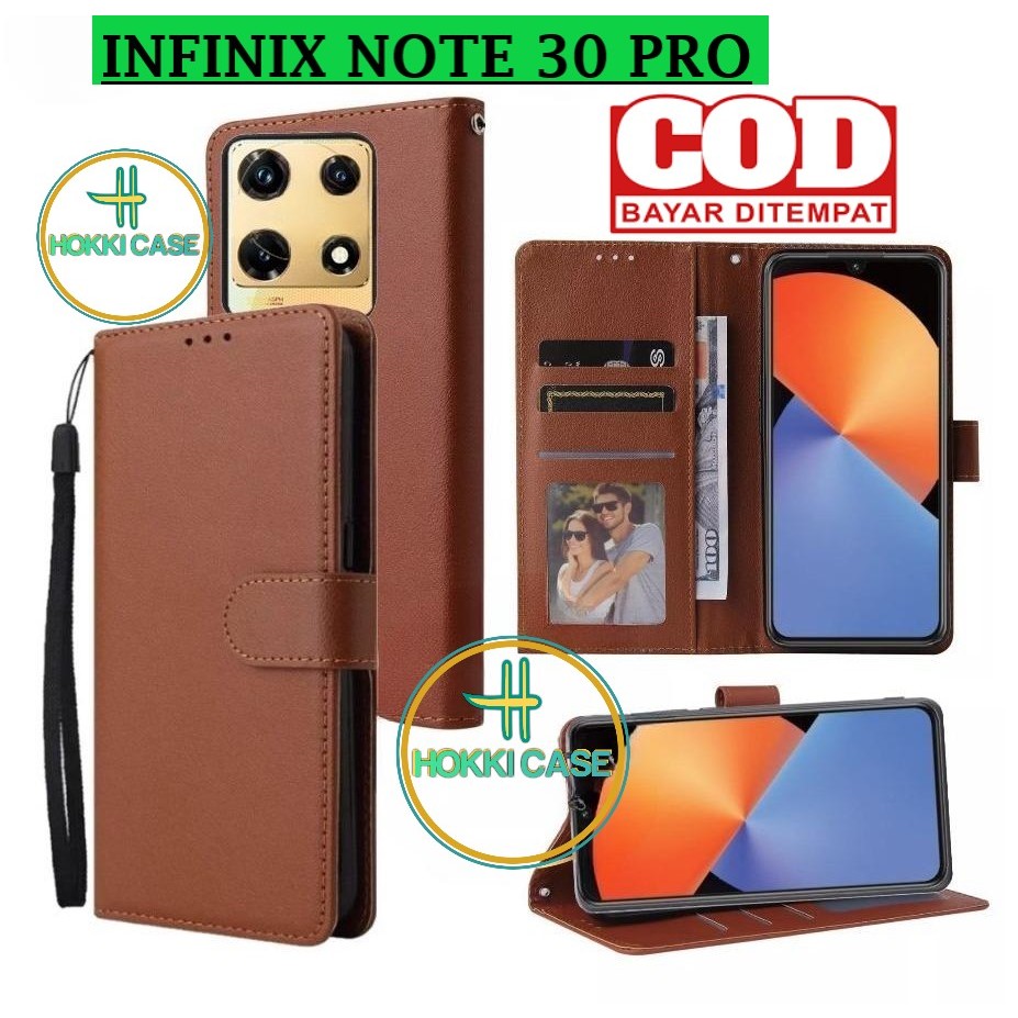 Jual Casing INFINIX NOTE 30 PRO model flip buka tutup case kulit ada ...