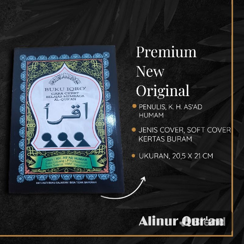 Jual Iqra Besar Hitam Ukuran A5 CD | Shopee Indonesia