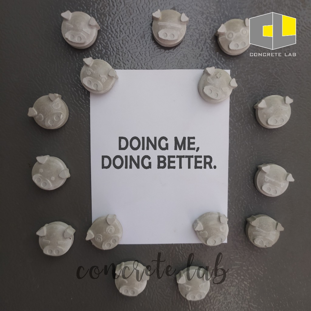 Jual (Concrete_Lab) Magnet Tempelan Kulkas 3D Piggy Series | Shopee ...