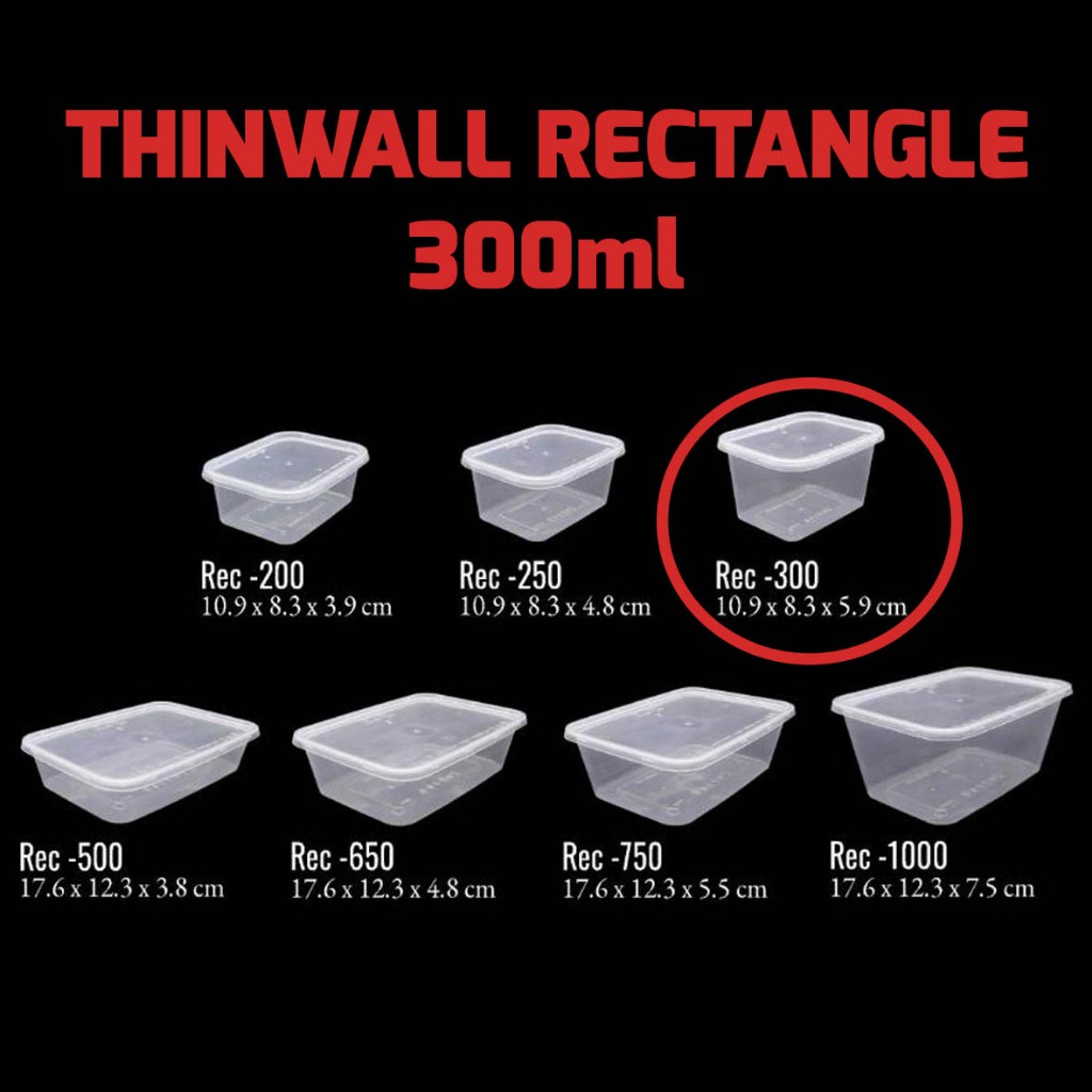 Jual Thinwall rectangle 300ml isi 25pcs / thinwall kotak 300ml 1 slop ... Jual Thinwall rectangle 300ml isi 25pcs / thinwall kotak 300ml 1 slop ...
