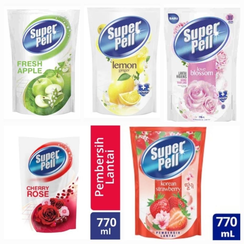 Jual SUPER PELL PEMBERSIH LANTAI NETTO 770 ML | Shopee Indonesia