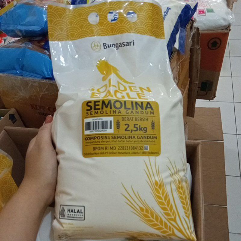 Jual Golden Eagle Semolina Tepung Gandum - 2,5kg | Shopee Indonesia