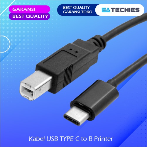 Jual Kabel USB Type C to Printer 1.5M 1.5 Meter Tipe C USB-C to USB B 1 ...