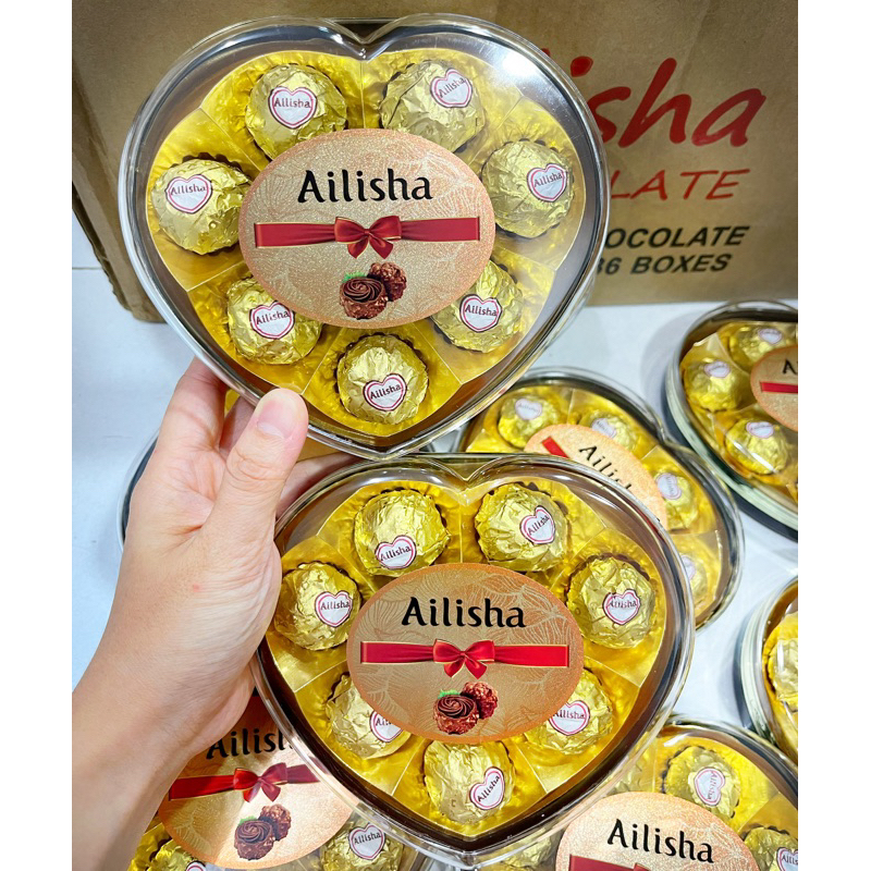 Jual CemilanBintan (Ailisha coklat valentine love)100gram | Shopee ...
