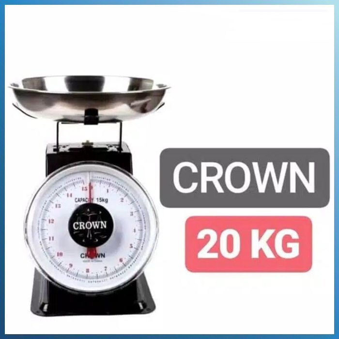 Jual Timbangan Jarum/Analog/Duduk/Mangkok/Laundry Crown 5/10/15/20 kg | Shopee Indonesia