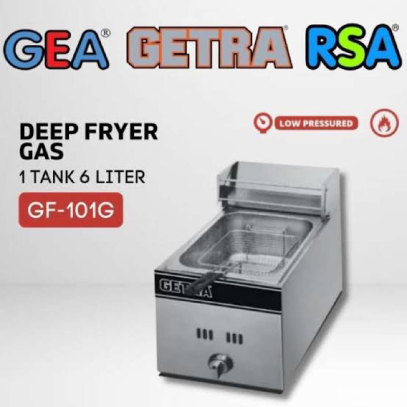 Jual GETRA Gas Deep Fryer GETRA GF 101G GEA Deep Fryer Getra / GF 101 G GETRA Penggorengan 1 ...