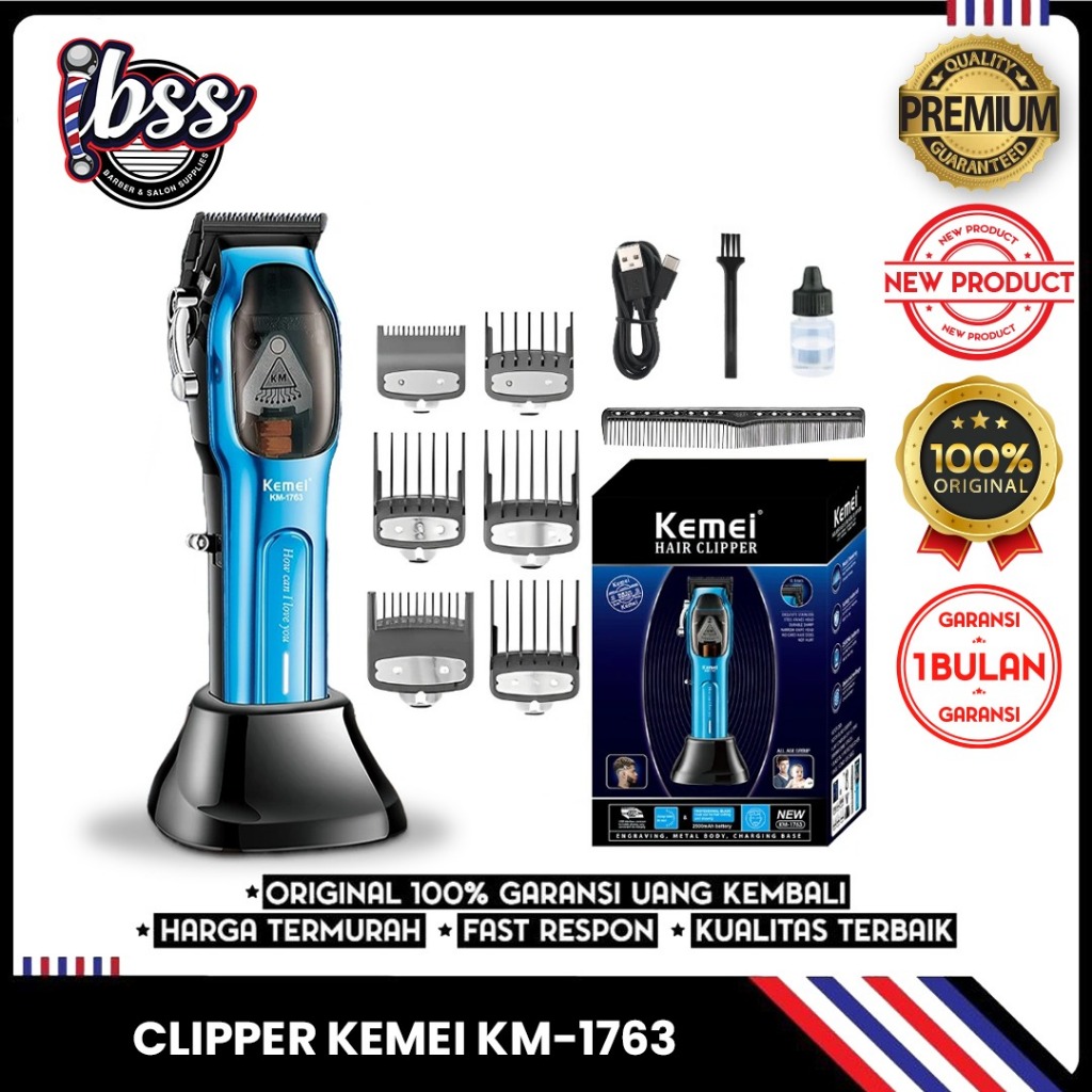 Jual KEMEI CLIPPER KM 1763 ALAT CUKUR KEMEI 1763 | Shopee Indonesia
