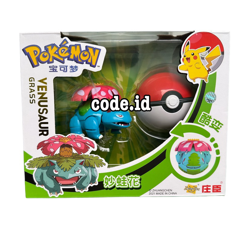 Jual Mainan Figure Pokemon Pokeball / Pokemon Ball / Pokemon Figure Deformation / Pokemon ...