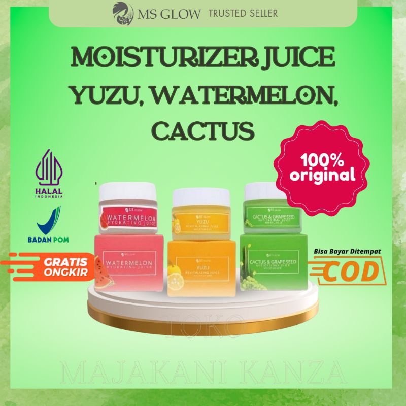 Jual MOISTURIZER JUICE YUZU CACTUS WATERMELON MS GLOW ORIGINAL | Shopee ...