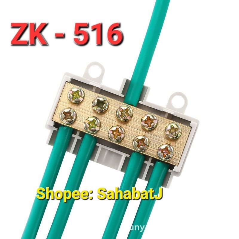 Jual Terminal Block Konektor Kabel 16 mm HIGH POWER CONNECTOR ZK-516 1 ...
