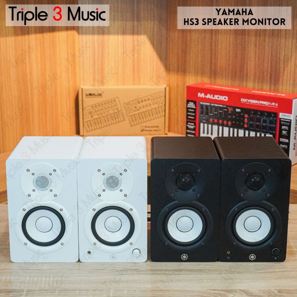 Jual YAMAHA HS3 HS-3 HS 3 3.5 inch Speaker Monitor Flat Sepasang | Shopee Indonesia