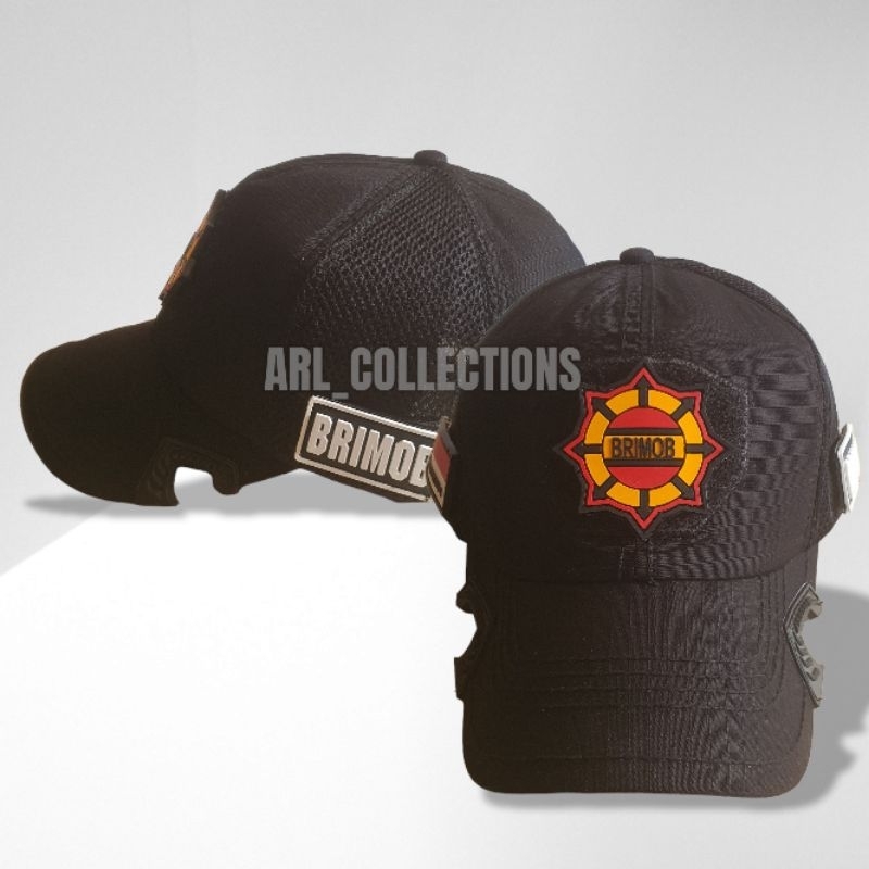 Jual topi tactical coak logo roda brimob hitam combinasi - baseball ...