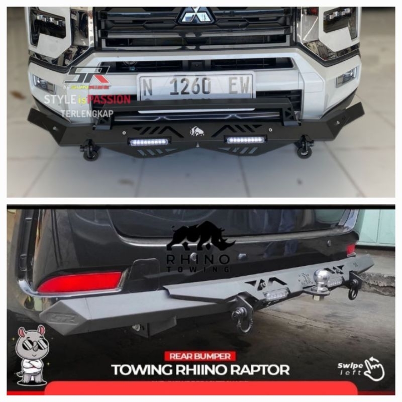 Jual Tanduk Rhiino by Sunrise Towing Bumper Belakang Mitsubishi Xpander ...