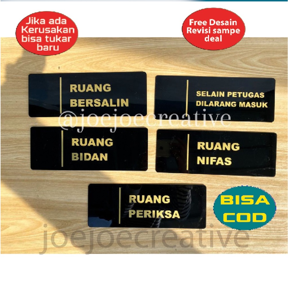 Jual Papan Ruangan | Akrilik Papan Ruangan | Papan Nama Ruangan Custome ...