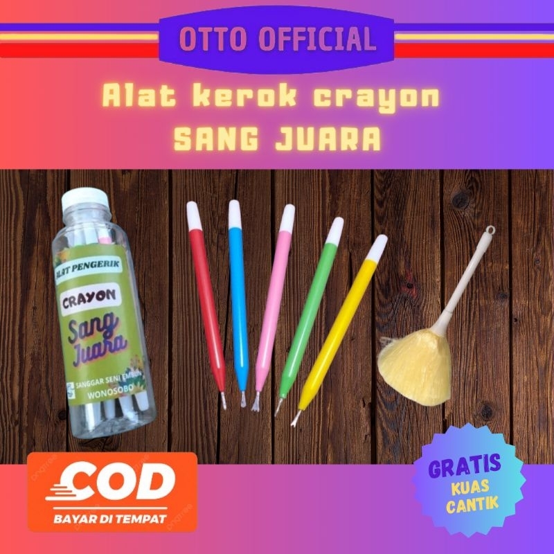 Jual alat kerok crayon gores mewarnai alat kerik crayon sang juara ...