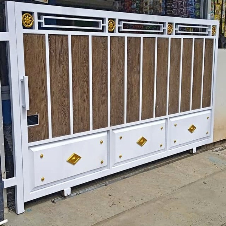 Jual pagar besi grc motif kayu | Shopee Indonesia