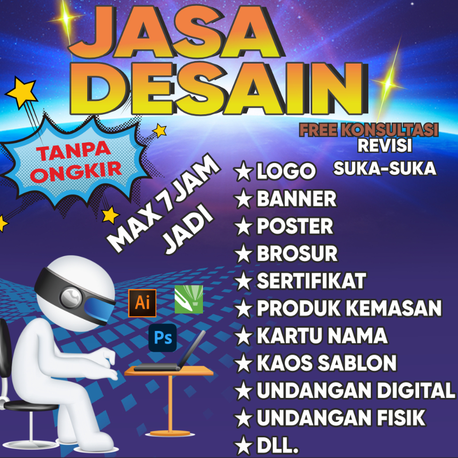 Jual JASA DESAIN GRAFIS, DESAIN LOGO, BANNER, SPANDUK, NOTA, UNDANGAN ...
