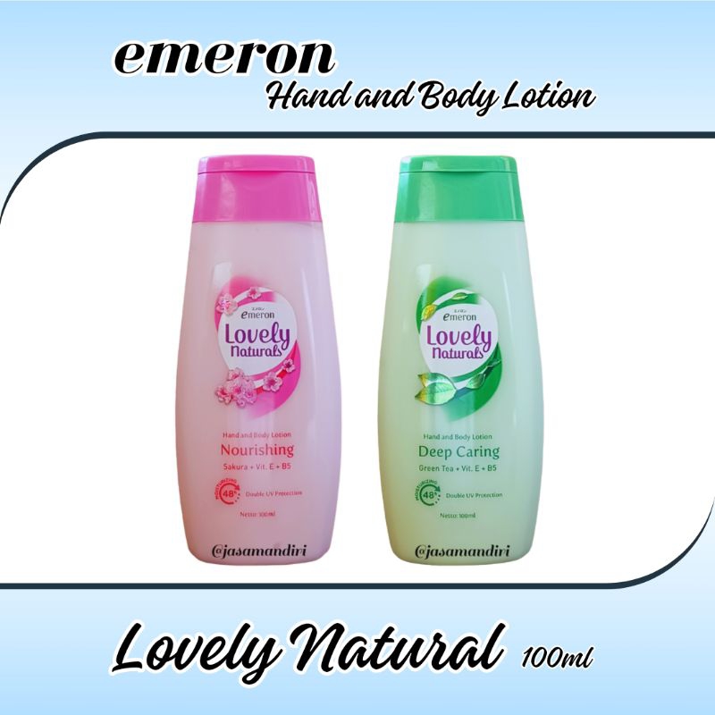 Jual Emeron Lovely Natural Hand and Body Lotion Botol 100ml | Shopee ...