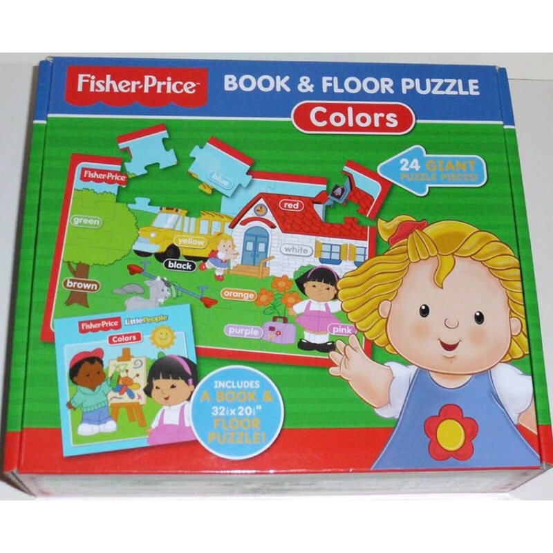 Jual Fisher Price Book & Floor Puzzle Colors | Shopee Indonesia
