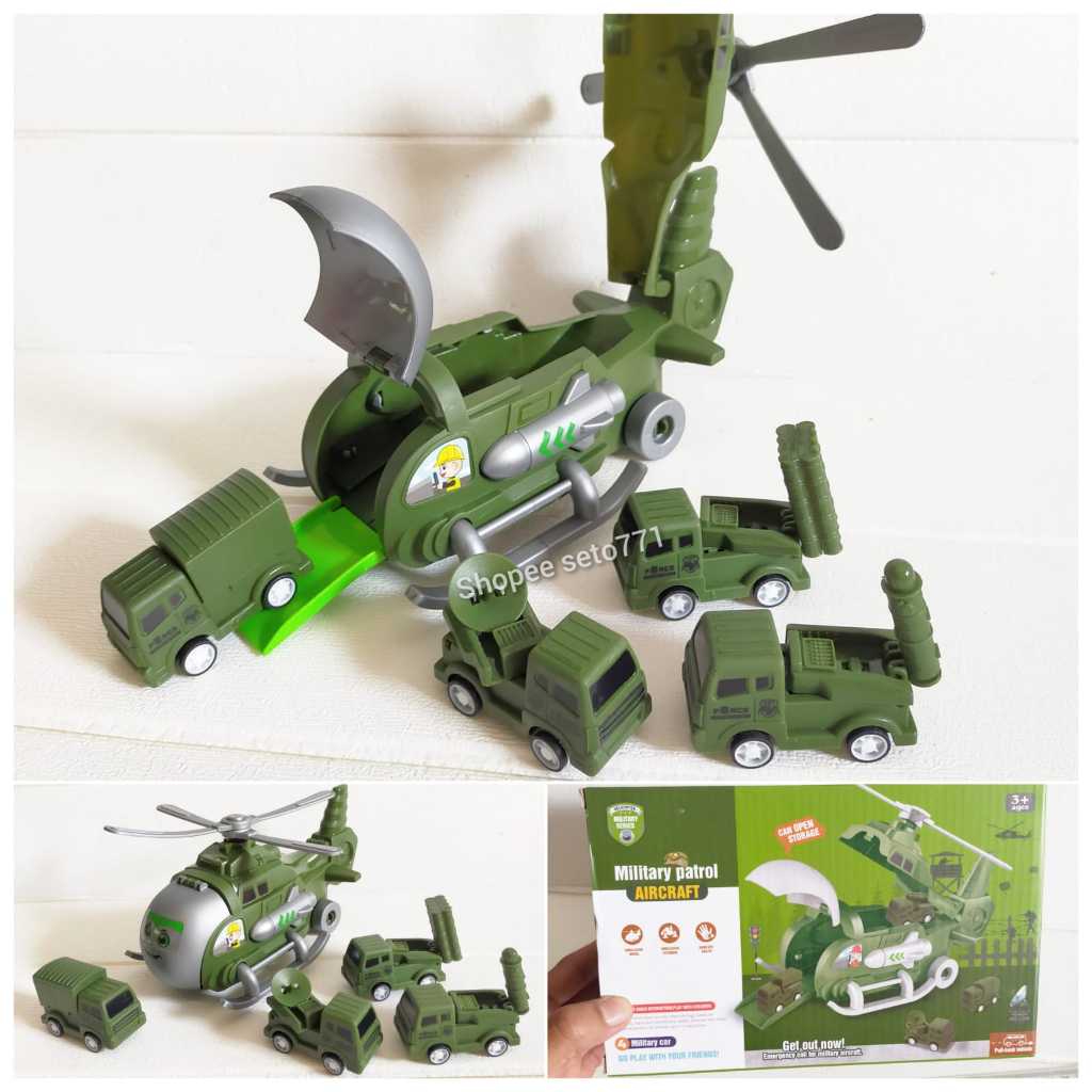 Jual Military Patrol Helicopter Helikopter Tentara Heli + Mobil Rudal ...