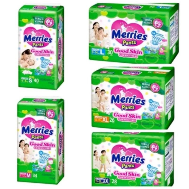 Jual Merries pants S40 M34 L30 XL26 XXL28 / S 40 M 34 L 30 XL 26 XXL 28 ...
