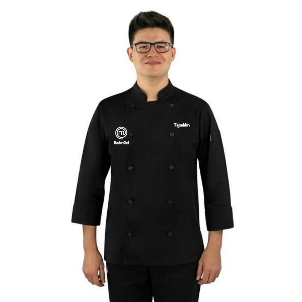 Jual Baju Koki Masterchef Baju Chef Master Chef Lengan panjang Logo ...