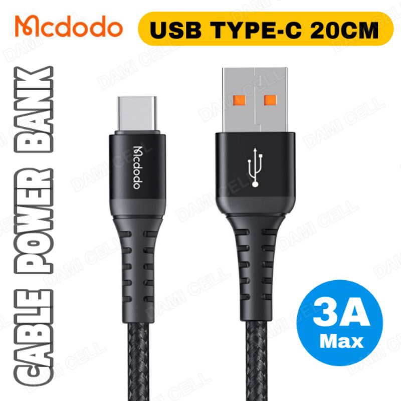Jual Kabel Data Type C Cable Power Bank 20CM QC Fast Charging Original ...