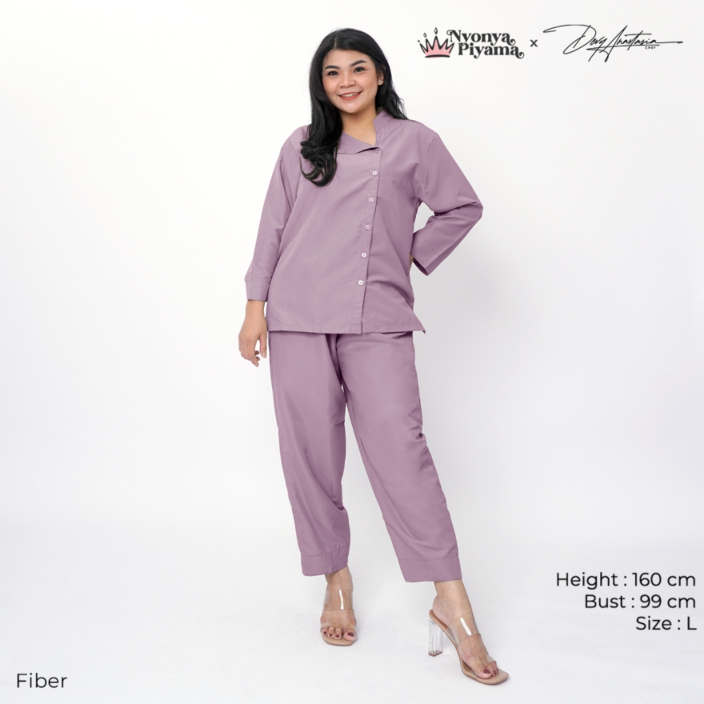 Jual Chef Pajamas Nyonya Piyama X Devy Anastasia Couple Set Baju ok / seragam (Fiber) | Shopee ...