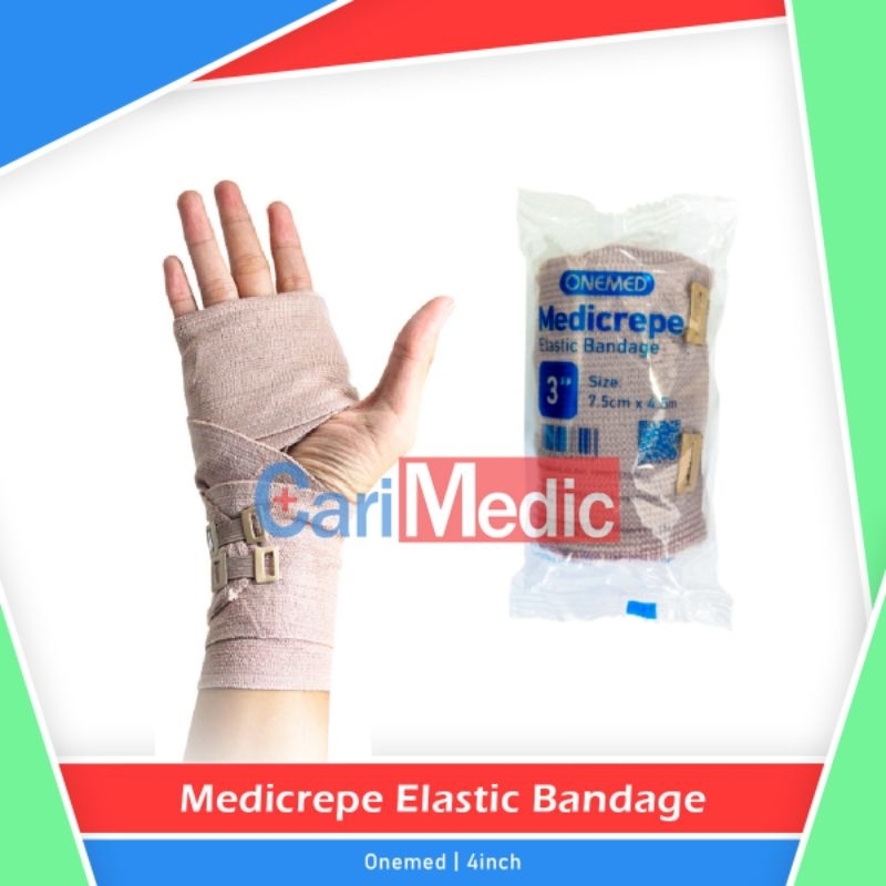 Jual Medicrepe Elastic Bandage OneMed Perban Elastis 7.5cm 10cm 15cm x ...